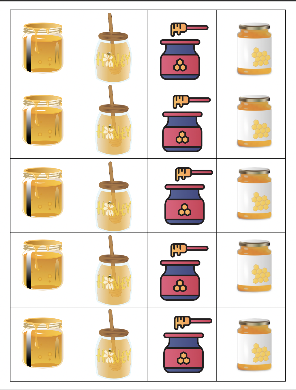 Bear/Honey Incentive Game for Articulation - Classful