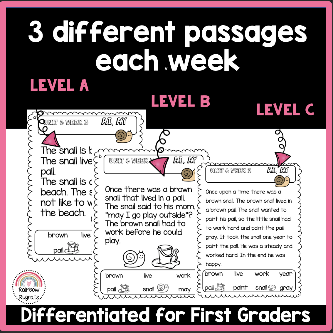 Benchmark Advance Unit 1 Fluency Passages | First Grade - Classful