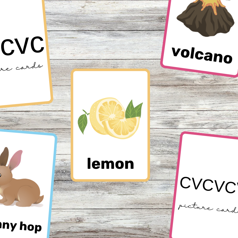 Apraxia of Speech Picture Cards VC CV CVC CVCV CVCVC CVCVCVC Syllable ...