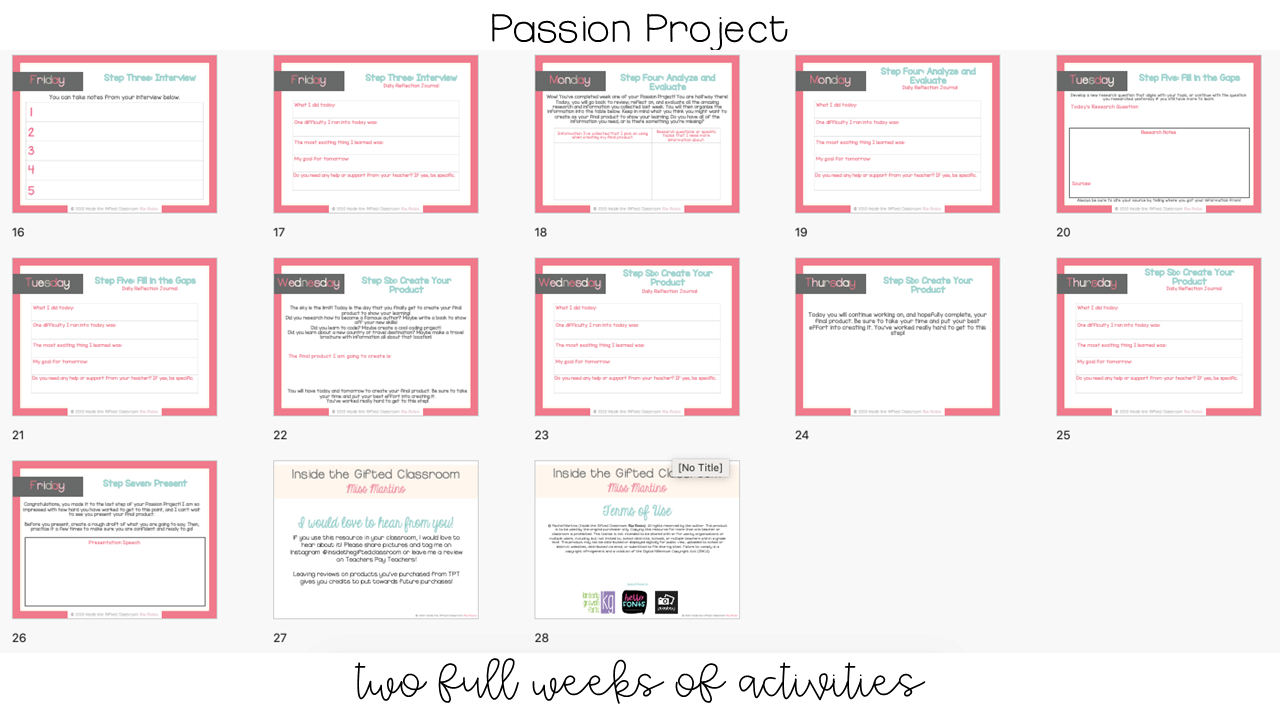 Passion Project | Genius Hour | Google Slides Digital Resource ...