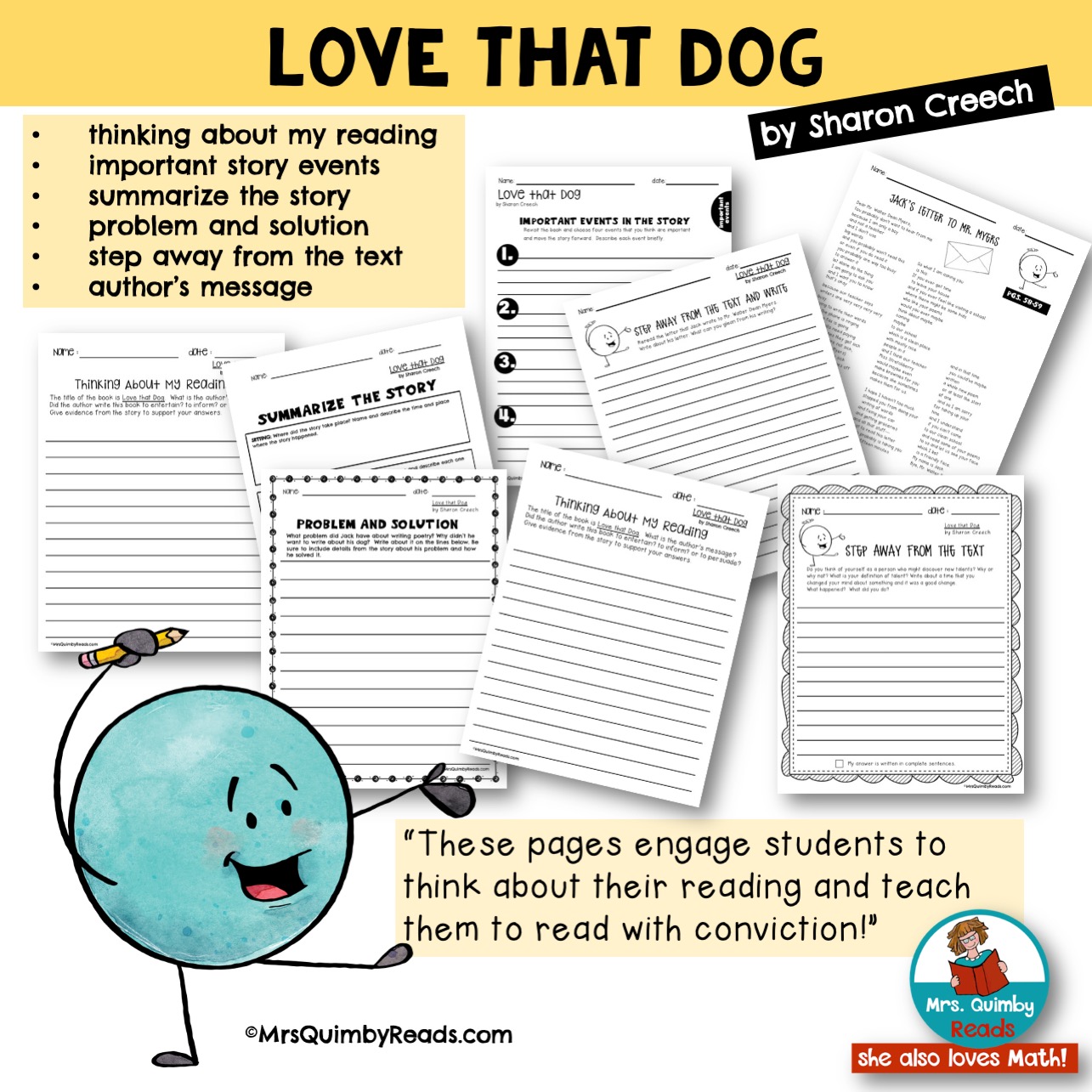Love That Dog |Novel Study | Poetry | Children's Literature | Reading ...