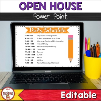 Open House Meet the Teacher Back to School PowerPoint - Classful