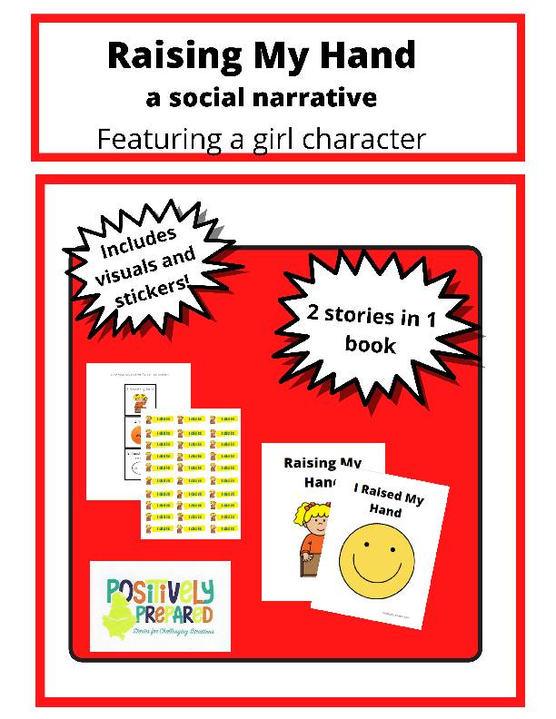 Raising My Hand - featuring girl character - Classful