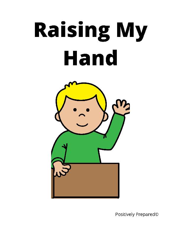 Raising My Hand - featuring boy character - Classful