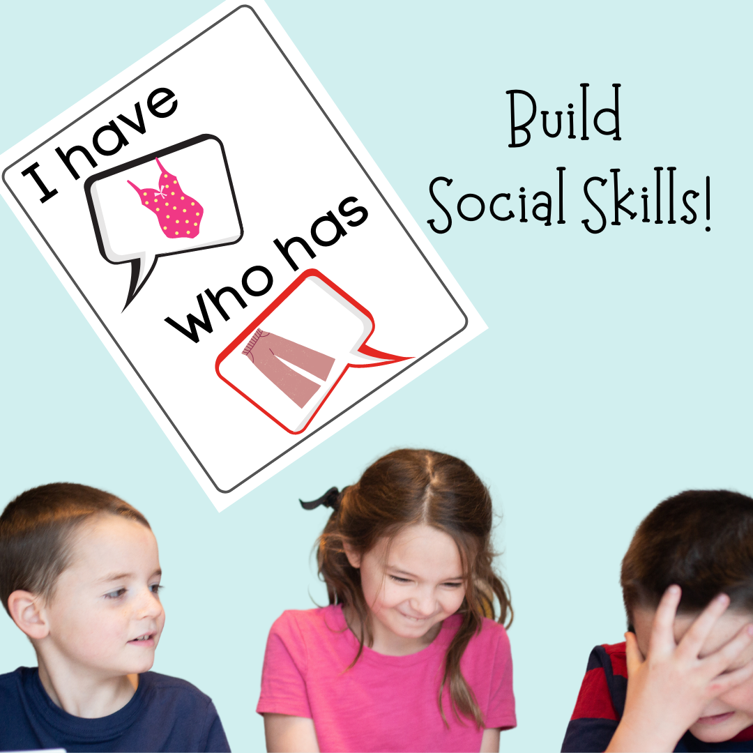 I have , Who has CLOTHING ~ A fun vocabulary game to build social ...