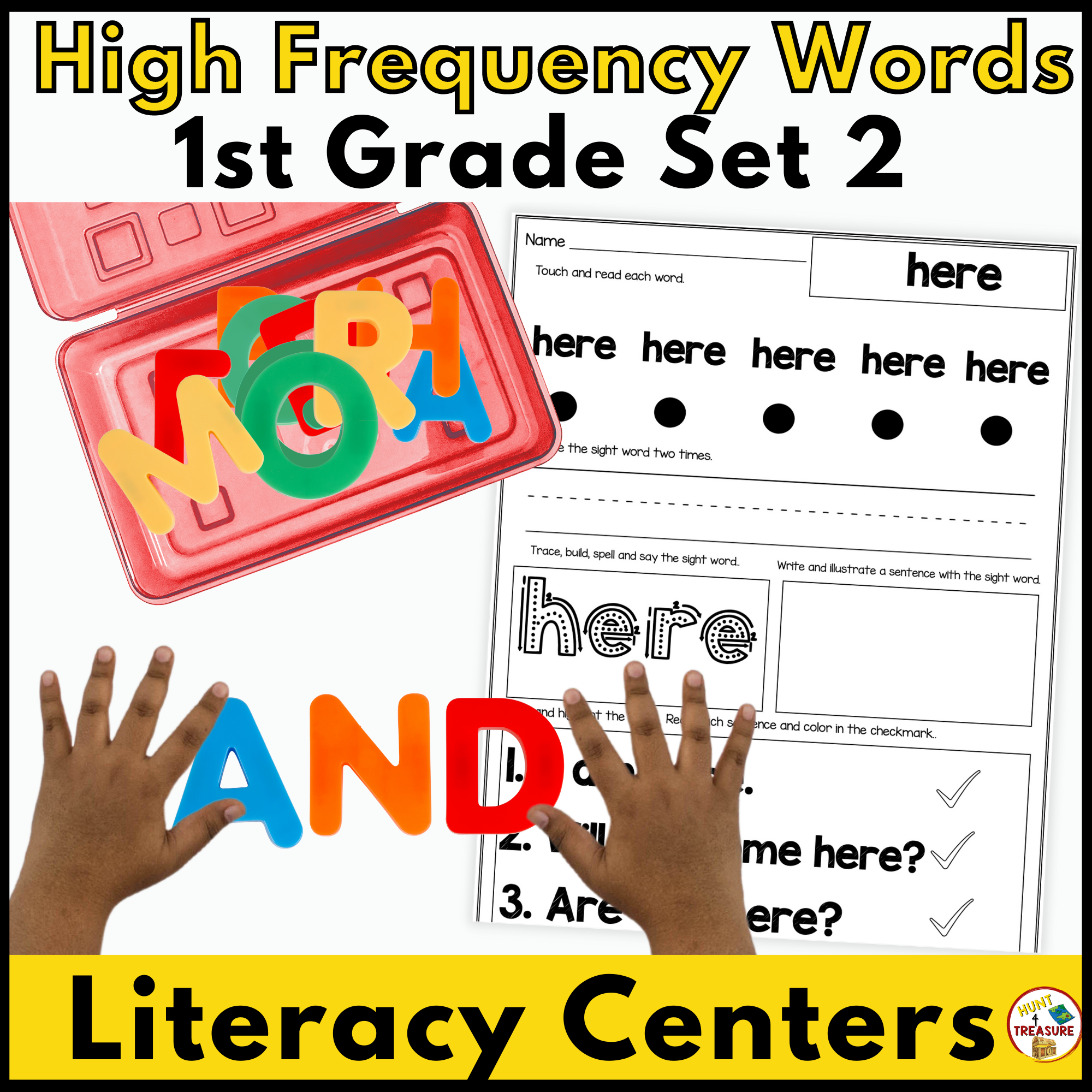 Benchmark Advance High Frequency Word Activities | 1st Grade Unit 2 ...