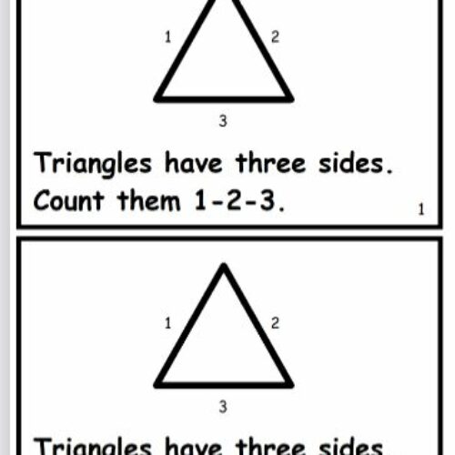 Emergent Reader - Triangles (Geometry, Sight Words a, is, have, this ...