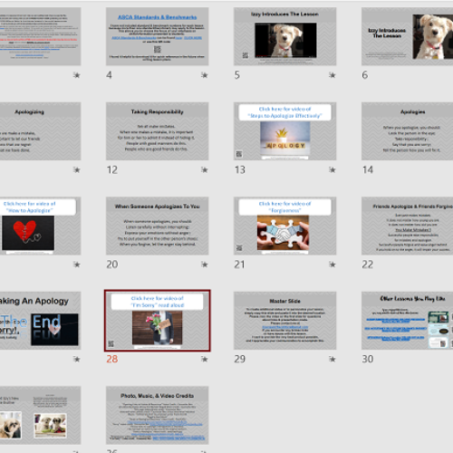 Based on the book, SORRY! by Trudy Ludwig Ready-to-use Social Emotional ...