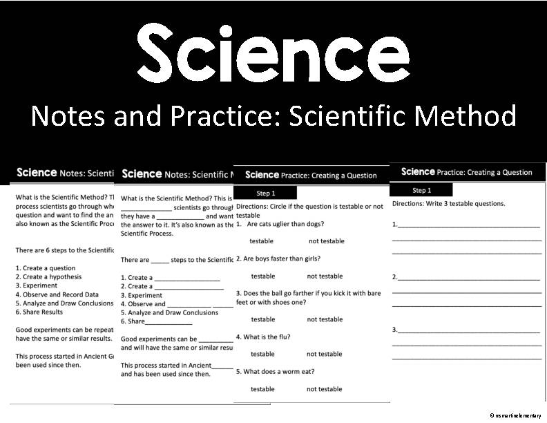 Science Notes and Practice-Scientific Method - Classful