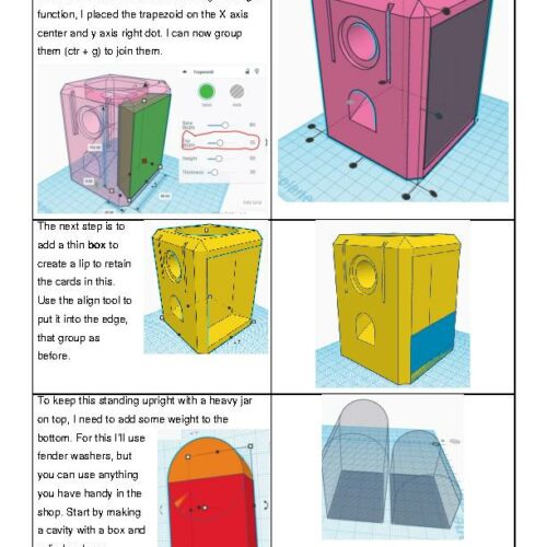 Fruit Jar TinkerCAD Project - Classful