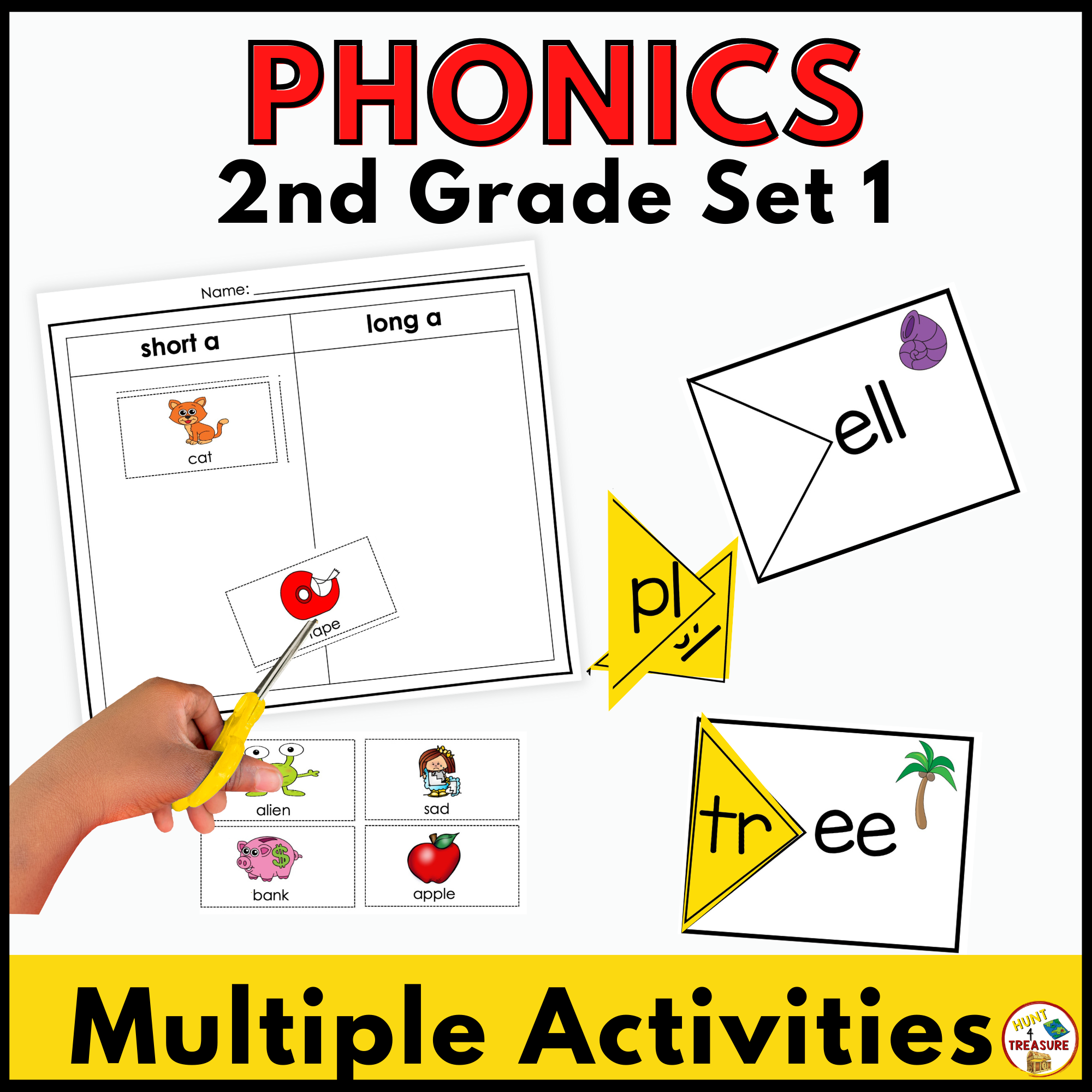 Benchmark Advance Phonics Anchor Charts & Activities | 2nd Grade Unit 1 ...