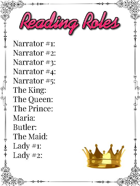 Princess and the Pea Readers Theater / Script / Drama Club Skit / Class ...