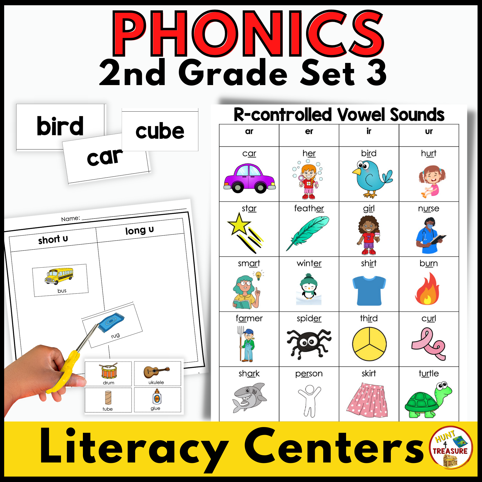 Benchmark Advance Phonics Anchor Charts & Activities | 2nd Grade Unit 3 ...