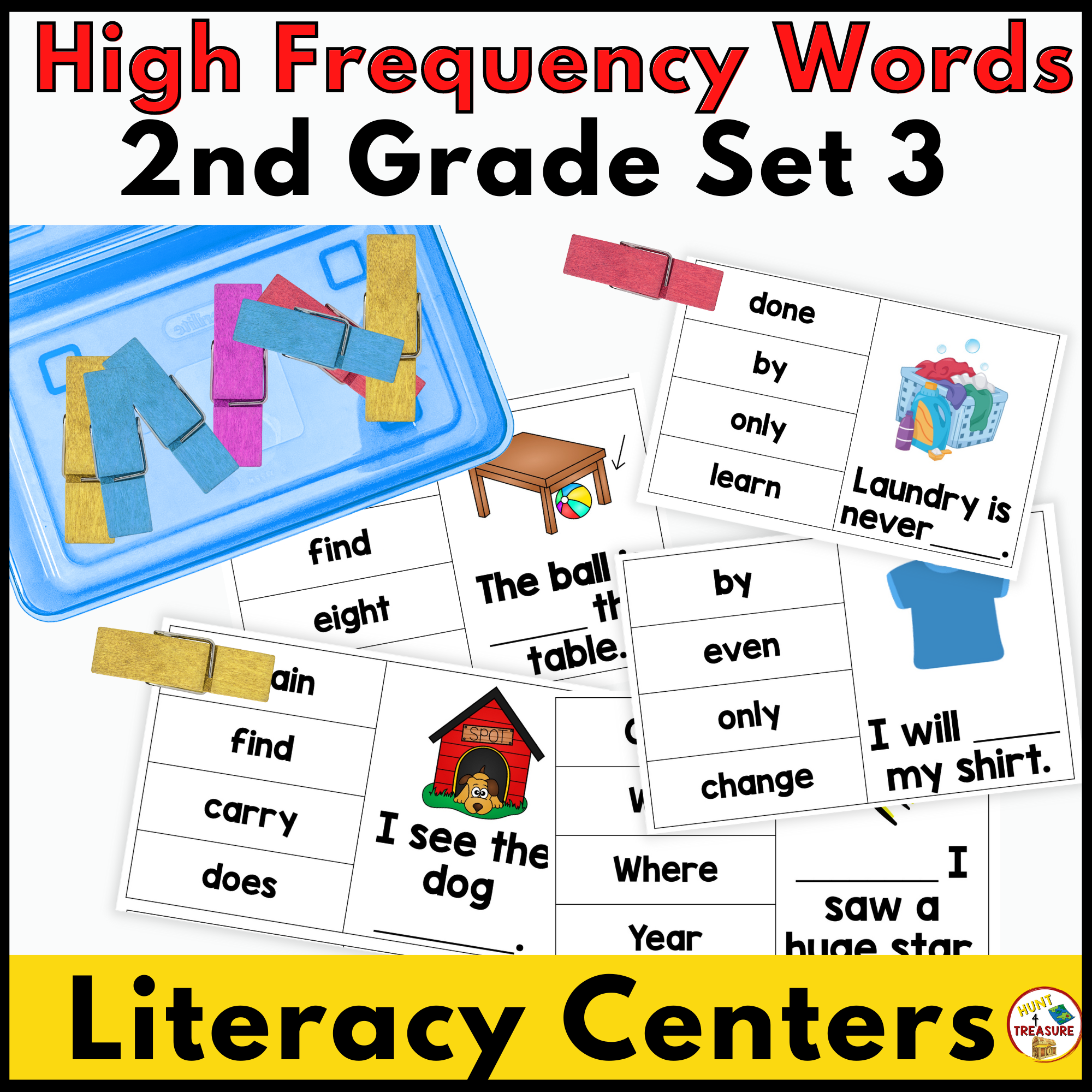 Benchmark Advance High Frequency Word Activities | 2nd Grade Unit 3 ...