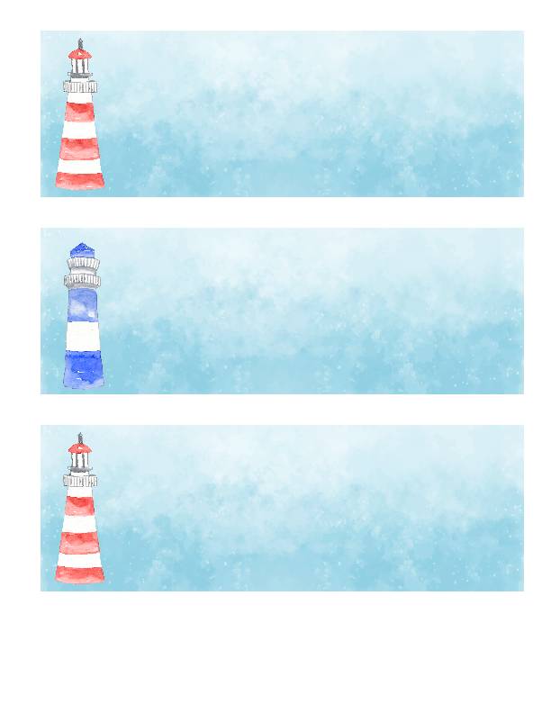 Lighthouse Class Theme- Name Tags - Classful