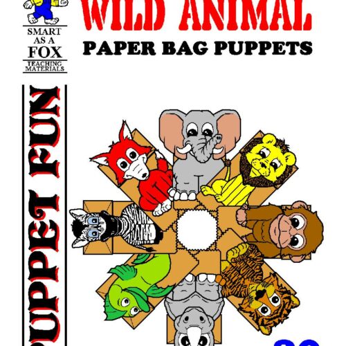Wild Animal Paper Bag Puppets - Classful