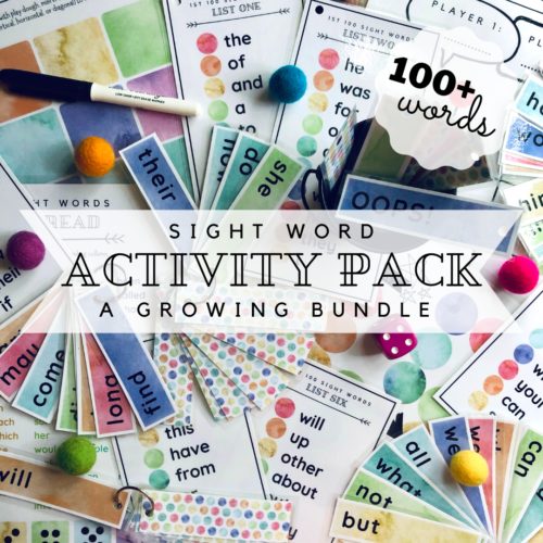 Sight Words Activity Pack, GROWING BUNDLE, Ready to Read, Frequency ...