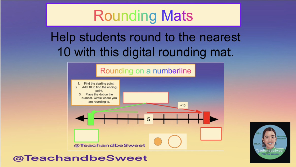 Rounding to the nearest 10 on a number line Pack - Classful