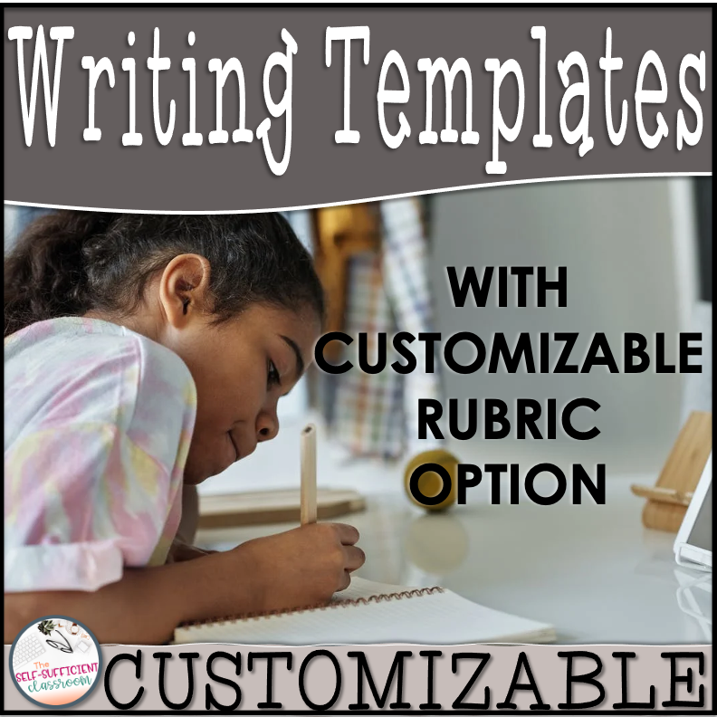 Writing Templates Lower and Upper Elementary - Classful