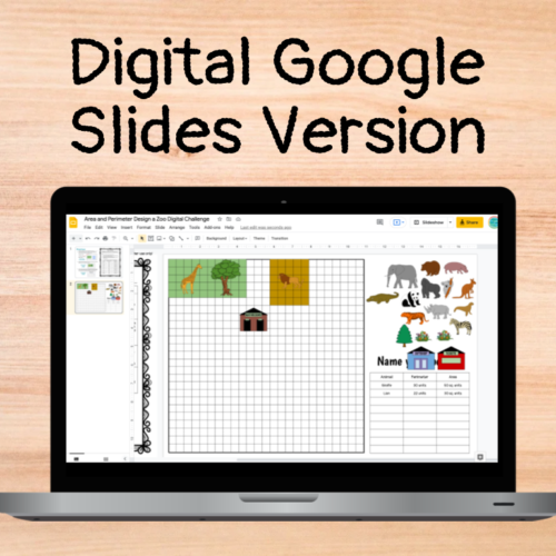 Area and Perimeter Design a Zoo Challenge PRINT and DIGITAL Project ...