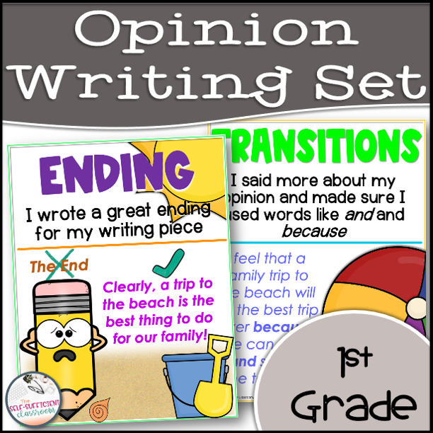 1st Grade Opinion Writing Bulletin Board Set