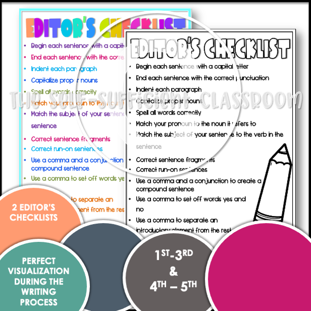 Elementary Writing Checklist - Classful