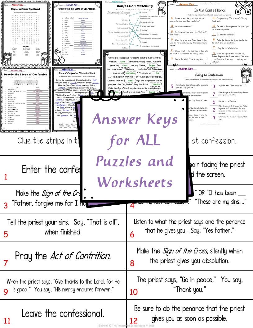 Steps to a Good Confession - Classful