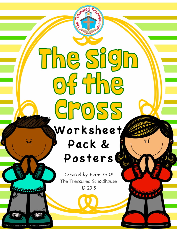 Sign of the Cross Worksheet Pack and Posters - Classful