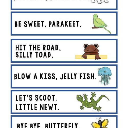 End of Day Activity | Bye-Bye Cards | Primary Grades | Reading ...