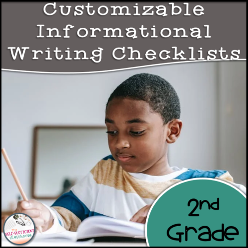 2nd Grade Informational Writing Checklist EDITABLE - Classful