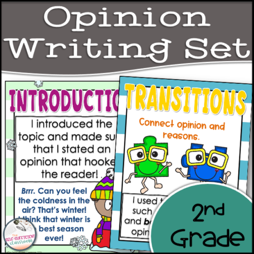 2nd Grade Opinion Writing Bulletin Board Set - Classful