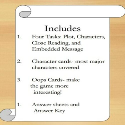 Much Ado About Nothing Escape Room - Classful