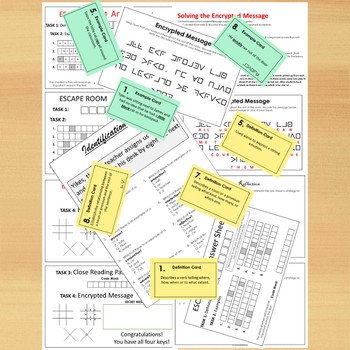 Parts of Speech Escape Room - Classful