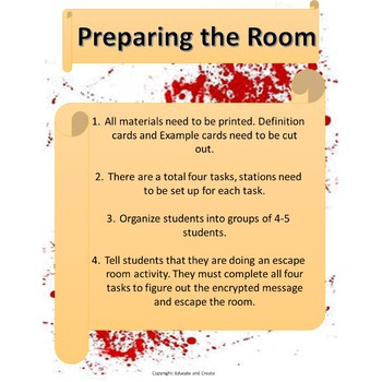 Parts of Speech Escape Room - Classful