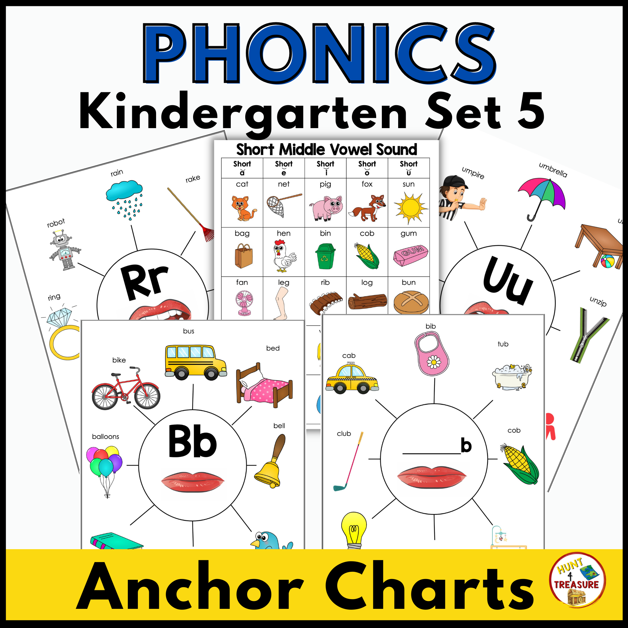 Benchmark Advance Phonics Anchor Charts and Activities | Kindergarten ...