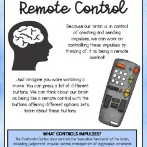 Let's Pause Impulse Control Lesson Self Control Workbook - Classful