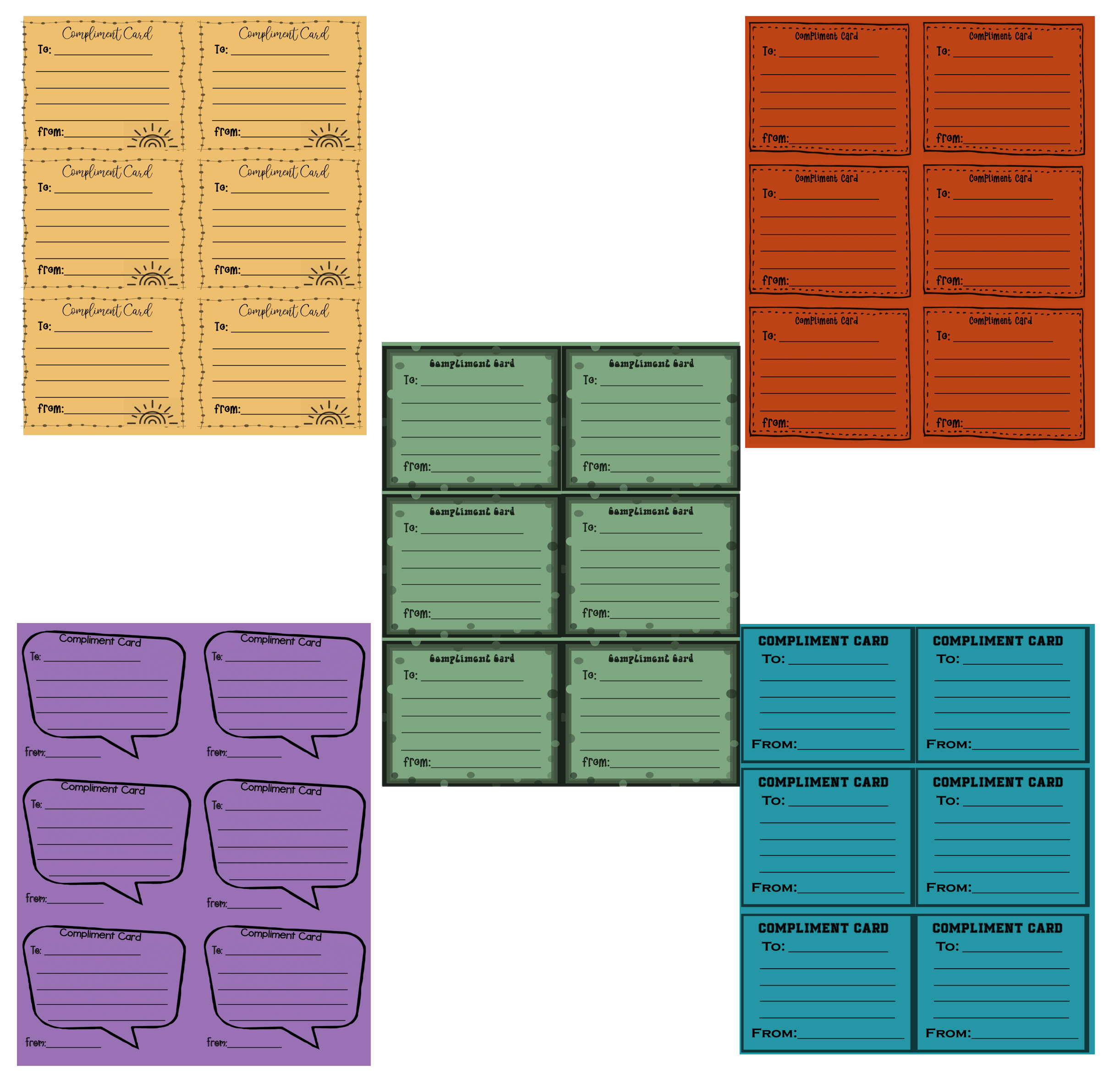 Compliment Cards - Classful