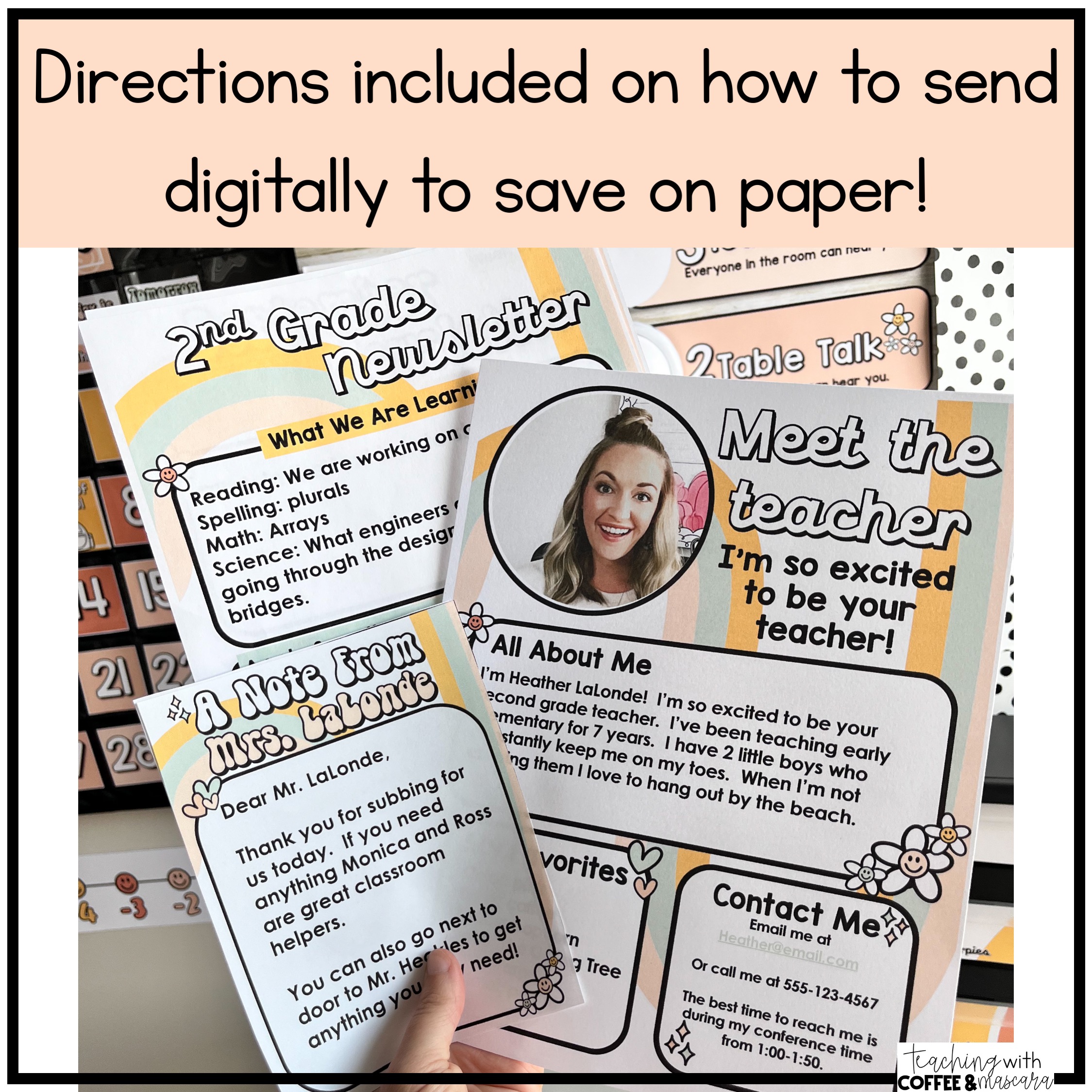Meet the Teacher, Newsletter, and Note Templates - Classful