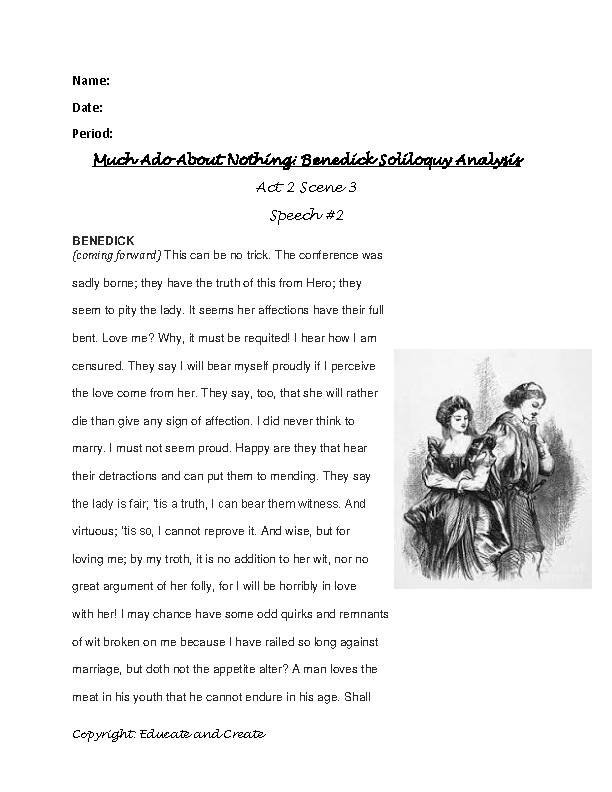 Much Ado About Nothing Benedick