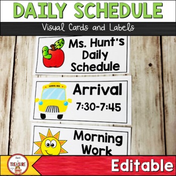 Classroom Visual Daily Schedule and Subject Labels - Classful