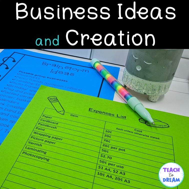 Financial Literacy Math Project | Create Your Own Business | Market Day ...