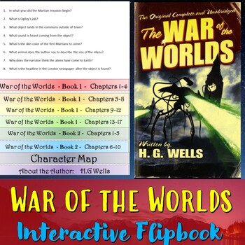War of the Worlds by H.G Wells ----- Flipbook Interactive Study Guide ...