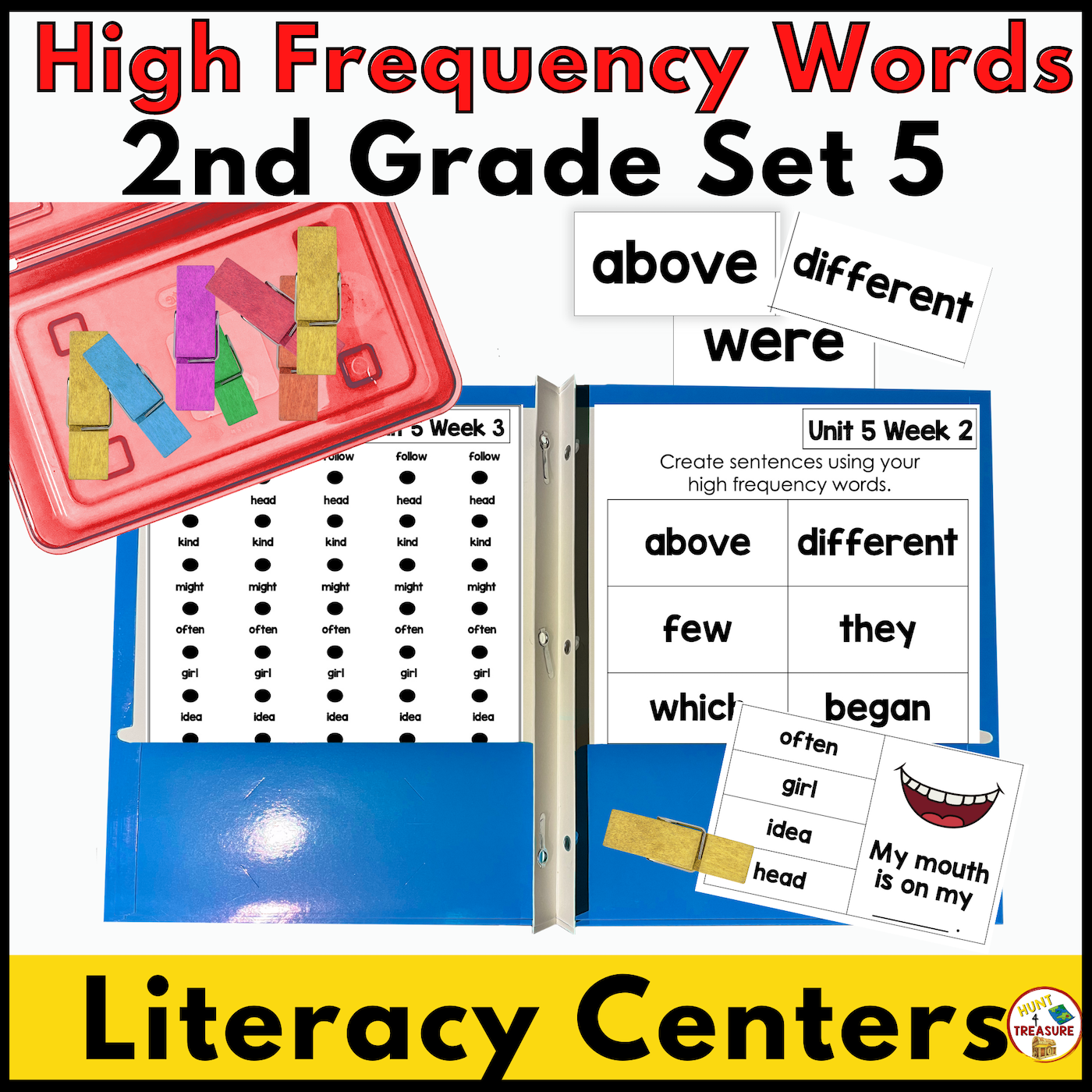 Benchmark Advance High Frequency Word Activities | 2nd Grade Unit 5 ...