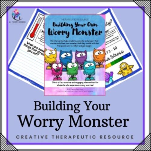 Build Your Own Worry Monster Mini-Lesson - Anxiety Fear Activity - Classful