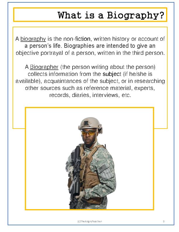 BIOGRAPHIES [FREEBIE] - Classful