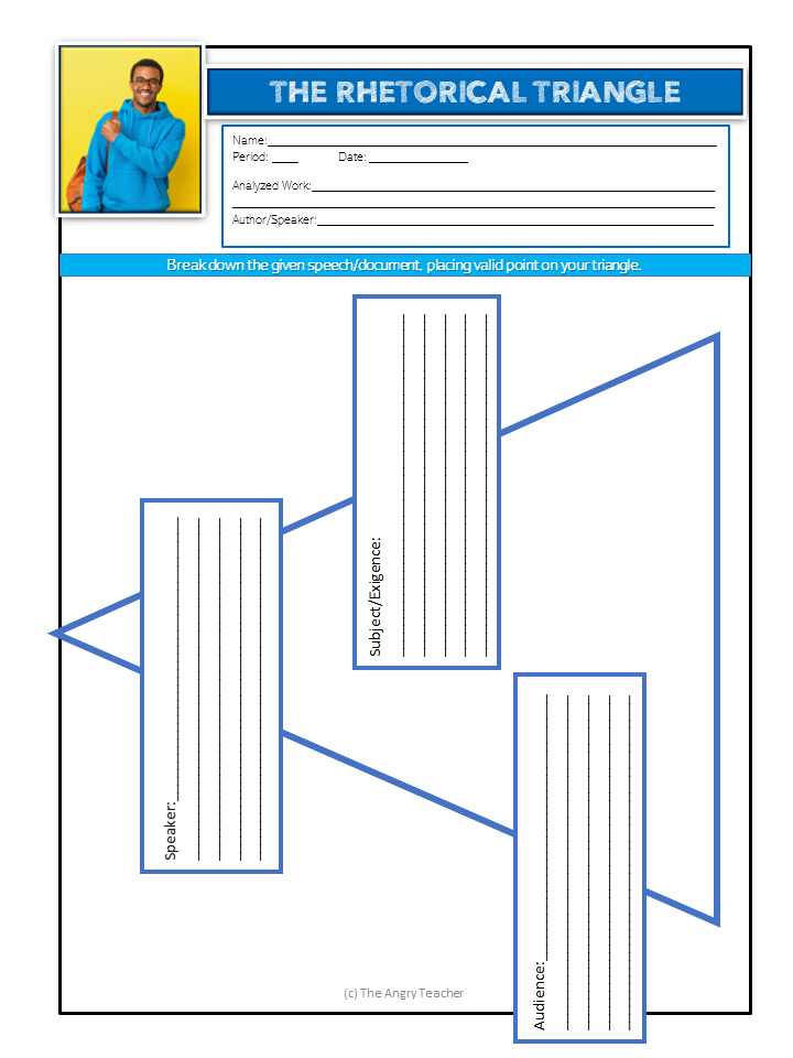 THE RHETORICAL SITUATION [GRAPHIC ORGANIZERS & WORKSHEETS] - Classful