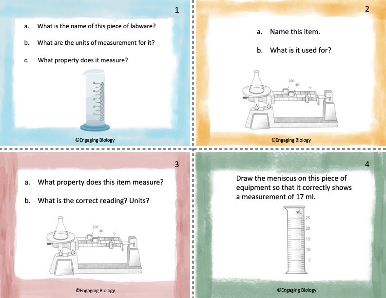 Lab Equipment and Safety Task Cards - Classful