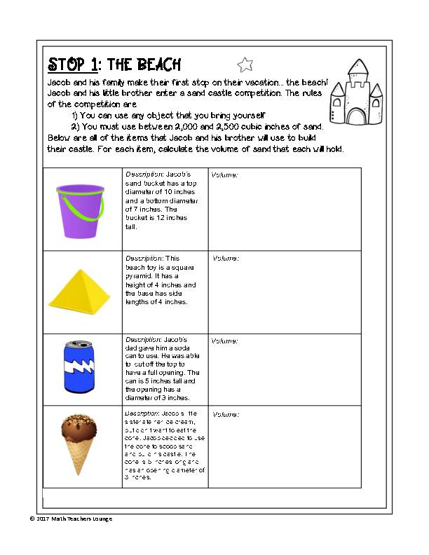Geometry Road Trip - Project Based Learning PBL - Classful