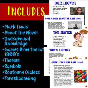 The Adventures of Tom Sawyer Introduction PPT - Classful