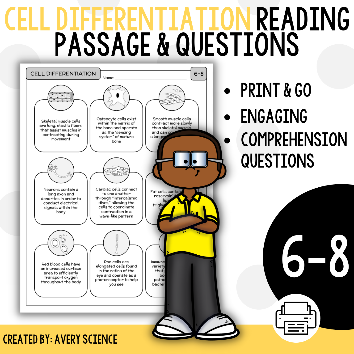 Cell Differentiation Reading Passage and Questions - Classful